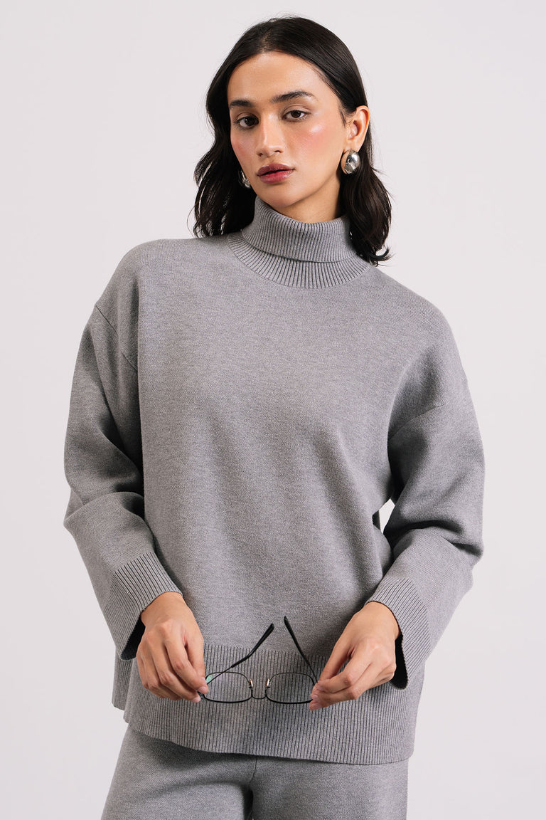 STONE GREY CO-ORD SET - KNIT WEAR – Kiji Retail